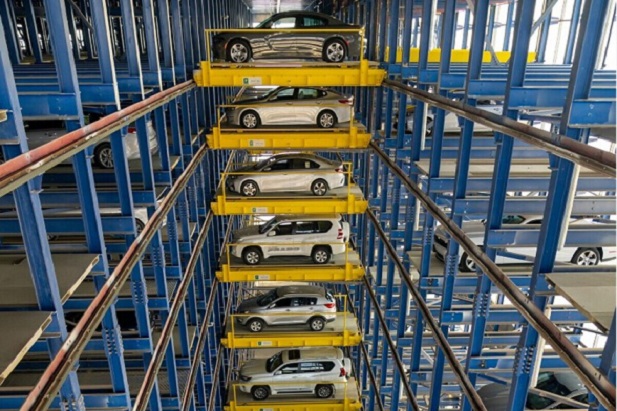 The largest robotic parking lot in the world has more than 2,300 spaces ...